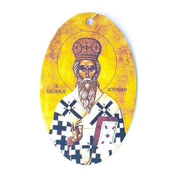 Mirisna ikona za kola - Sveti Vasilije Ostroški
