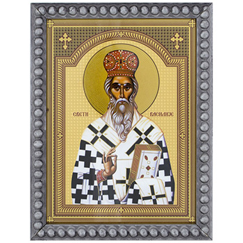 Ikona Sveti Vasilije Ostroški 15,5x12cm
