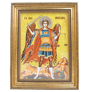 Ikona Sveti Arhangel Mihailo (reljefna) 38x30cm