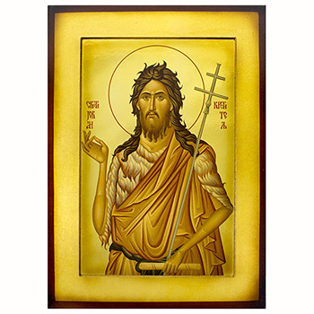 Ikona Sveti Jovan Krstitelj sa pozlatom 41x30cm