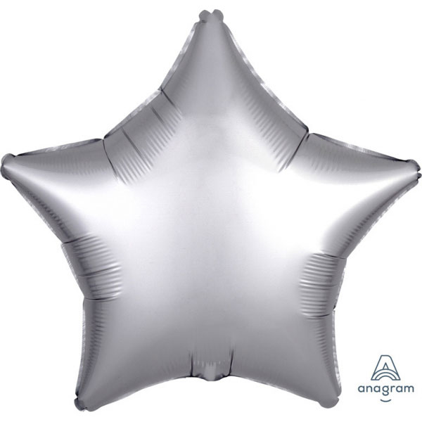 3896701
18″ Foil Satin Luxe Platinum Star