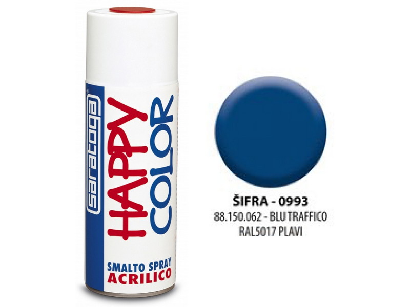 Happy sprej plavi TRAFFICO 062 RAL 5017