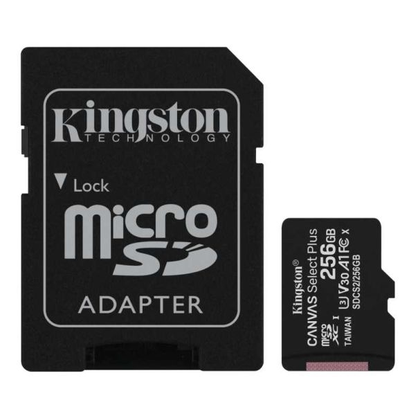 KINGSTON Memorijska kartica A1 MicroSDXC 256GB 100R class 10 SDCS2/256GB