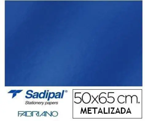 Fabriano Sadipal Aluminium Cardboard 225g 50×65 S0020257 blue