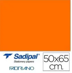 Fabriano Sadipal Fluorescent Cardboard 250g 50×65 S0015409 orange
