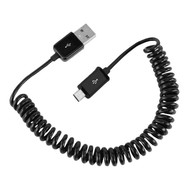 USB 2.0 kabel A-micro B USBA/microB-Spiral