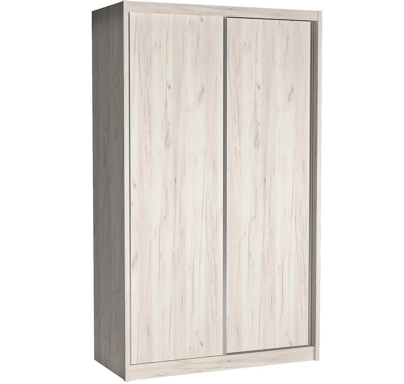 Ormar Karol 2 vrata 143x67x240 bela (kraft)