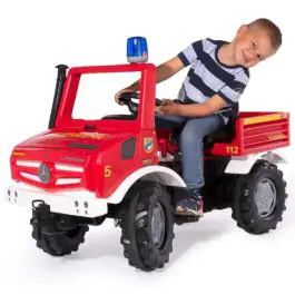 Rolly dečiji kamion vatrogasac na pedale MB Unimog