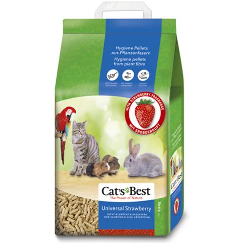 Cat's Best Universal Strawberry, posip za mačke, ptice i glodare 10 l (5,5 kg)