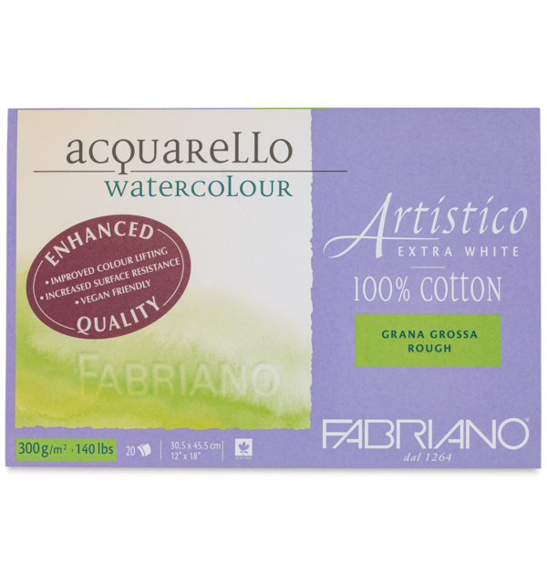 Fabriano Blok Watercolour Artistico extra white 30×45/20L 300g 19323045