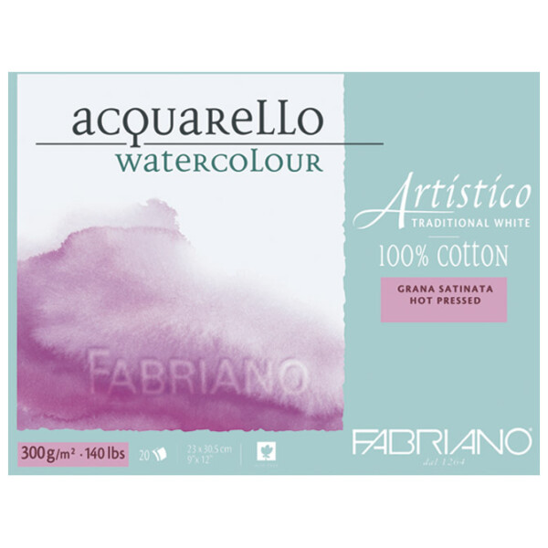 Fabriano Watercolour Artistico traditional white 23×30,5/20L 300g 19002330