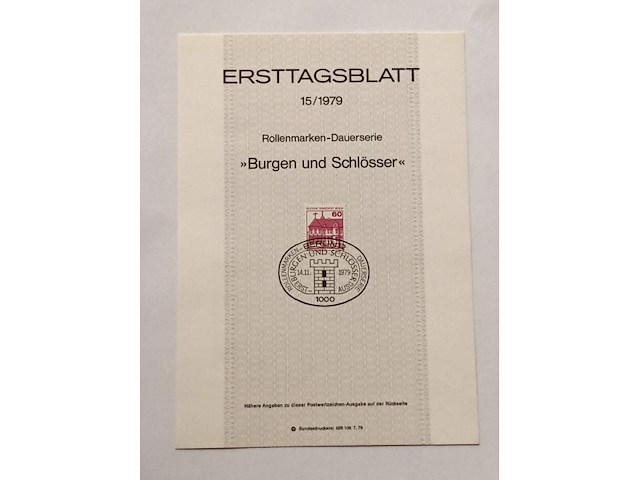 ETB Nemačka  - Burgen Und Schlosser - 1979.g