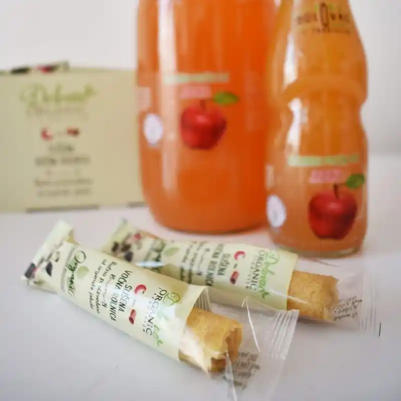 Jabuka 30 kom – Organske sušene voćne rolnice (kutija)