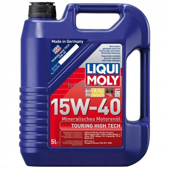 Liqui Moly Touring High Tech SAE 15W40 5Lit. mineralno motorno ulje