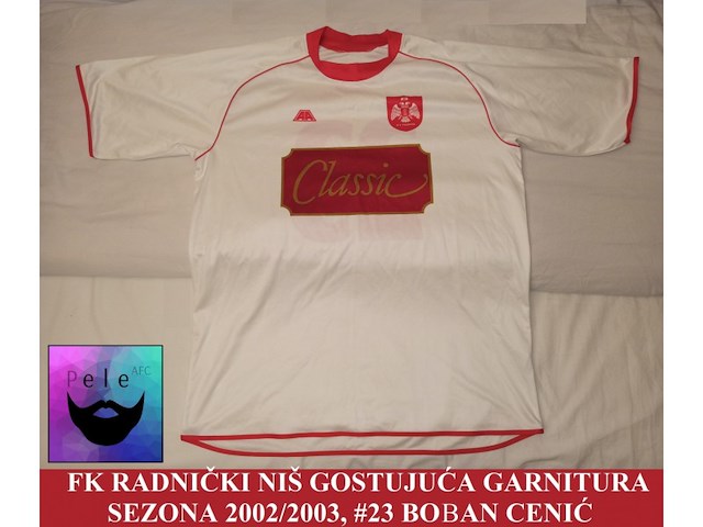 FK Radnicki Nis NAAi Classic dres 2002/03 Boban Cenic