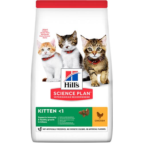 Hill's Science Plan Mačka Kitten <1 Piletina, 1,5kg