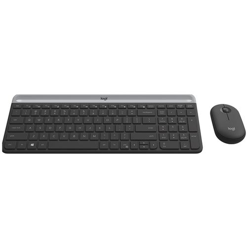 Logitech Slim Wireless Keyboard and Mouse Combo MK470 - GRAPHITE