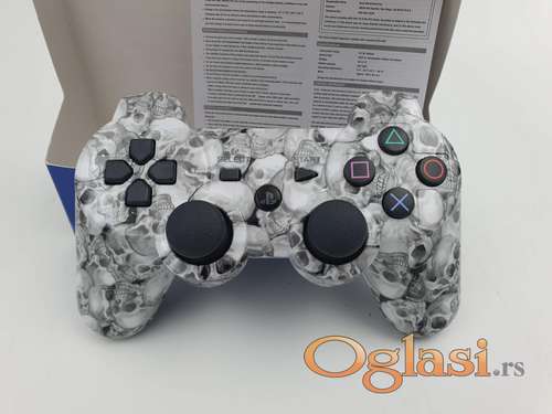 Dzojstik za Sony PS3 bezicni PS3 Dzojstik Beli Skull