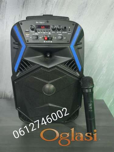 Bluetooth zvucnik karaoke + Bezicni mikrofon BK-T8017