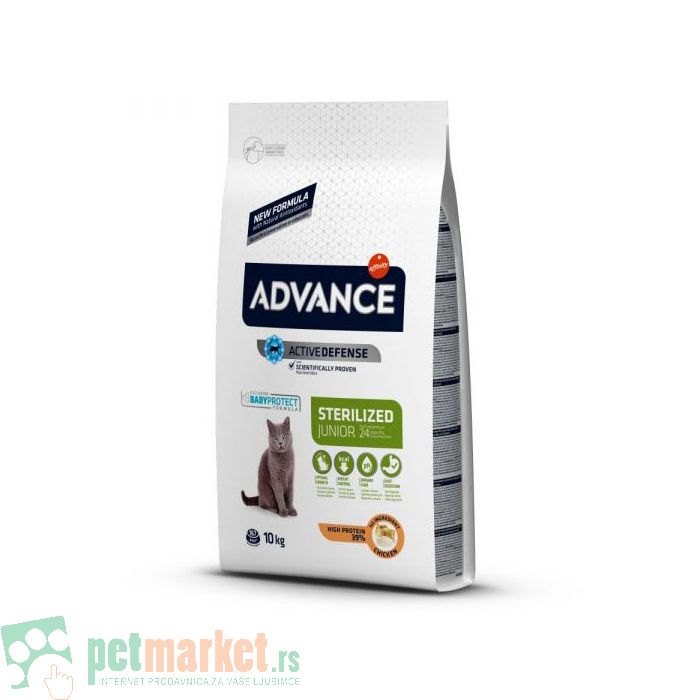 Advance: Hrana za mlade sterilisane mačke Junior Sterilized, 1.5 kg