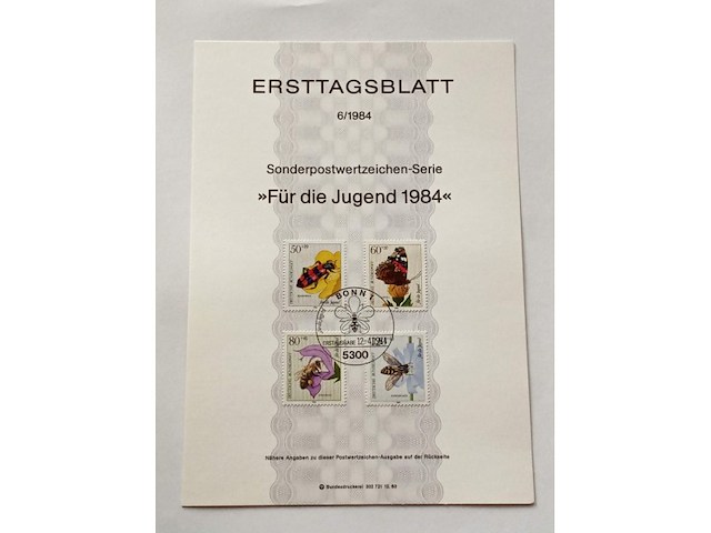 ETB Nemačka  - Insekti - 1984.g