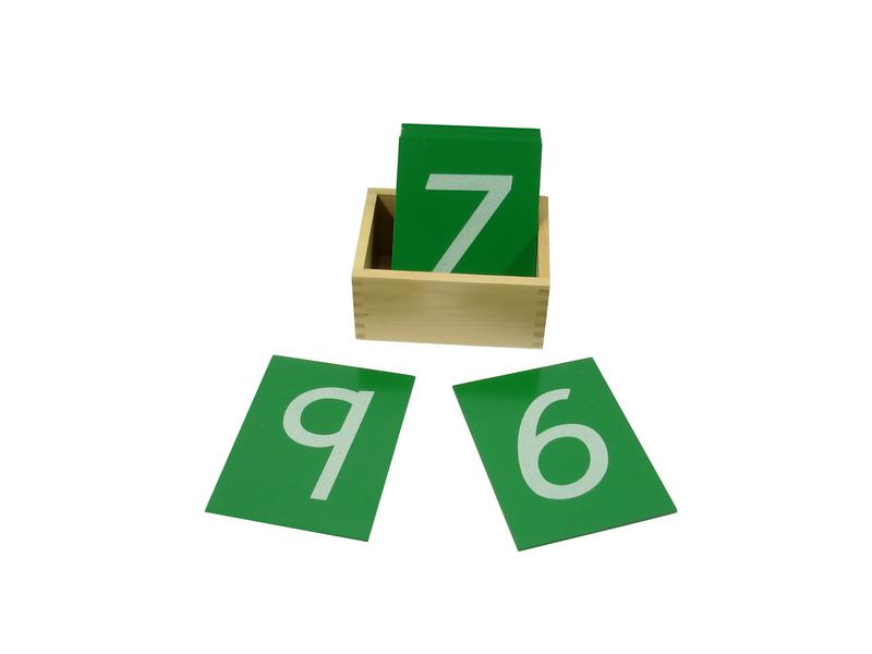 Montessori Montesori Taktilne kartice sa brojevima na šmirgl papiru