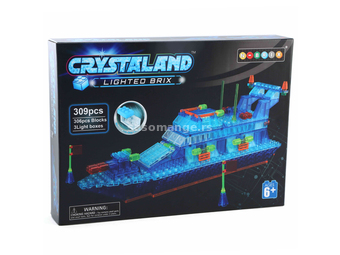 Crystal kockice za slaganje- Policijski brod