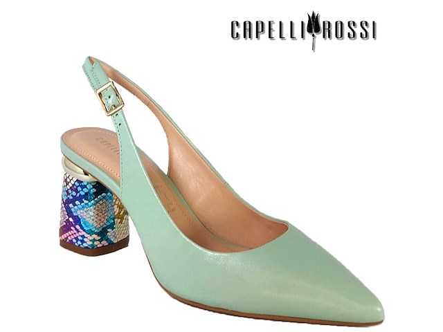 `CAPELLI ROSSI` kožna pastelno zelena sandala