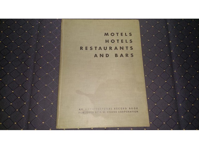 Motels,Hotels,Restaurants and Bars/Arch.record book