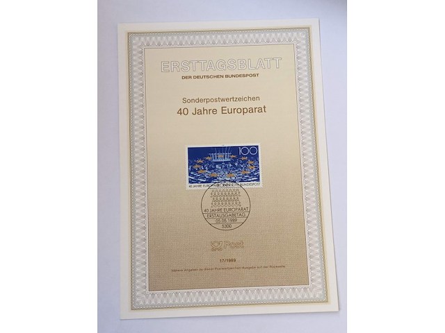 ETB Nemačka  - Europarat - 1989.g