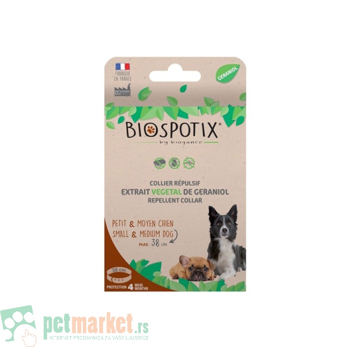 Biospotix: Ogrlica protiv kožnih parazita za male i srednje rase Small/Medium Dog Collar