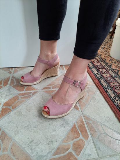 Geaceland roza sandale espadrile