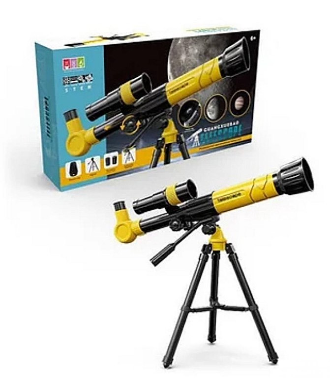 Teleskop za male naucnike žuti