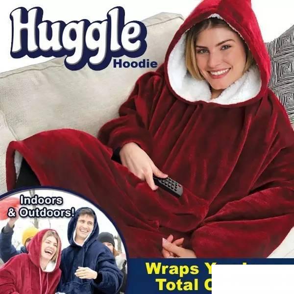 HUGGLE Hoodie/plišani ogrtač sa kapuljačom