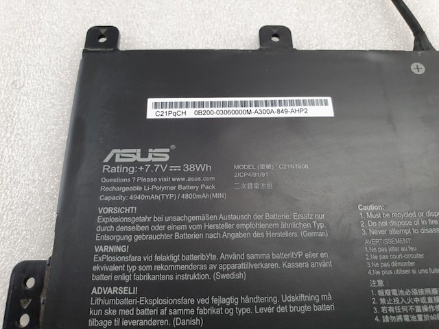 Baterija za  Asus Chromebook C523 C423