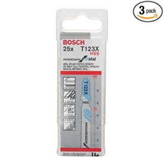 Bosch List ubodne testere za drvo i metal 25 kom T 123 XF, 2608638474