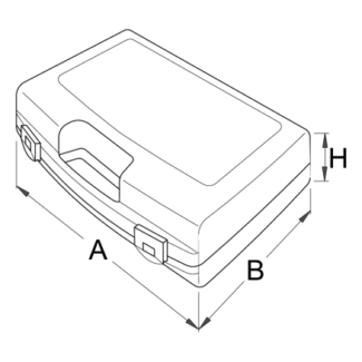 Unior Plastična kutija za nasadne ključeve 244mm, 621619