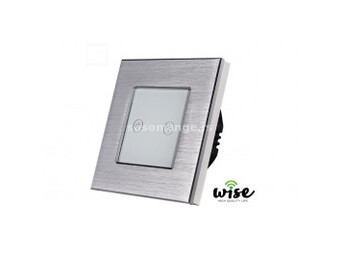 Wifi pametni prekidač za roletne/zavese, aluminijumski panel srebrni WR0011