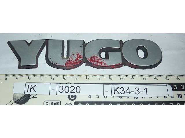 Znak YUGO	IK	-	3020	-	K34-3-1