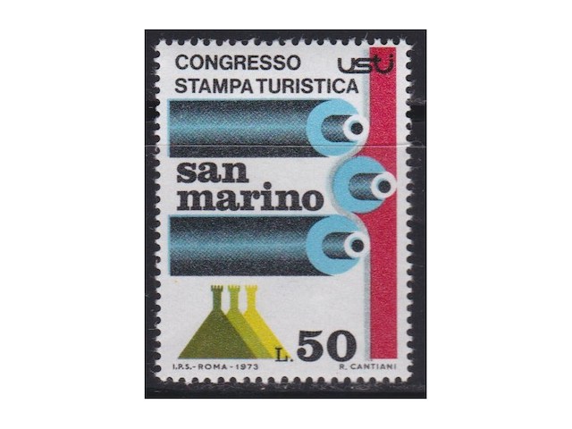 San Marino 1973 Kongres štampe čisto