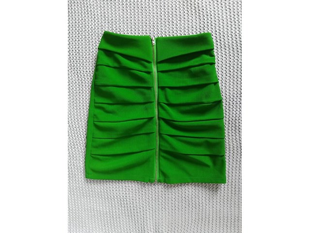 Zelena suknja visoki struk