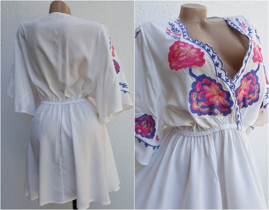 ATRAKTIVNA BOHO VEZENA MINI HALJINA M/L