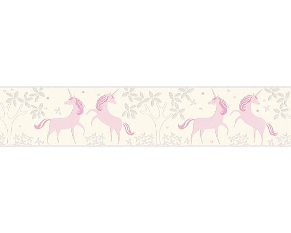 A.S. CRÉATION BORDER «CHILD MOTIF, GREY, PINK, SILVER, WHITE» 369901