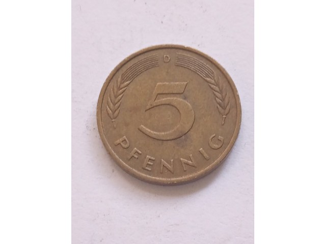 5 Pfennig 1976.g - D - Nemačka -