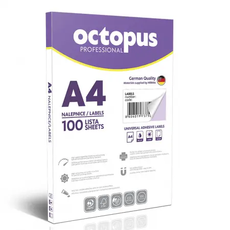 OCTOPUS Nalepnice A4 192X61 100/1 UNL-0223