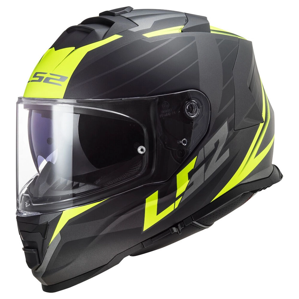 Kaciga za motor LS2 Full Face STORM NERVE mat crno žuta FF800