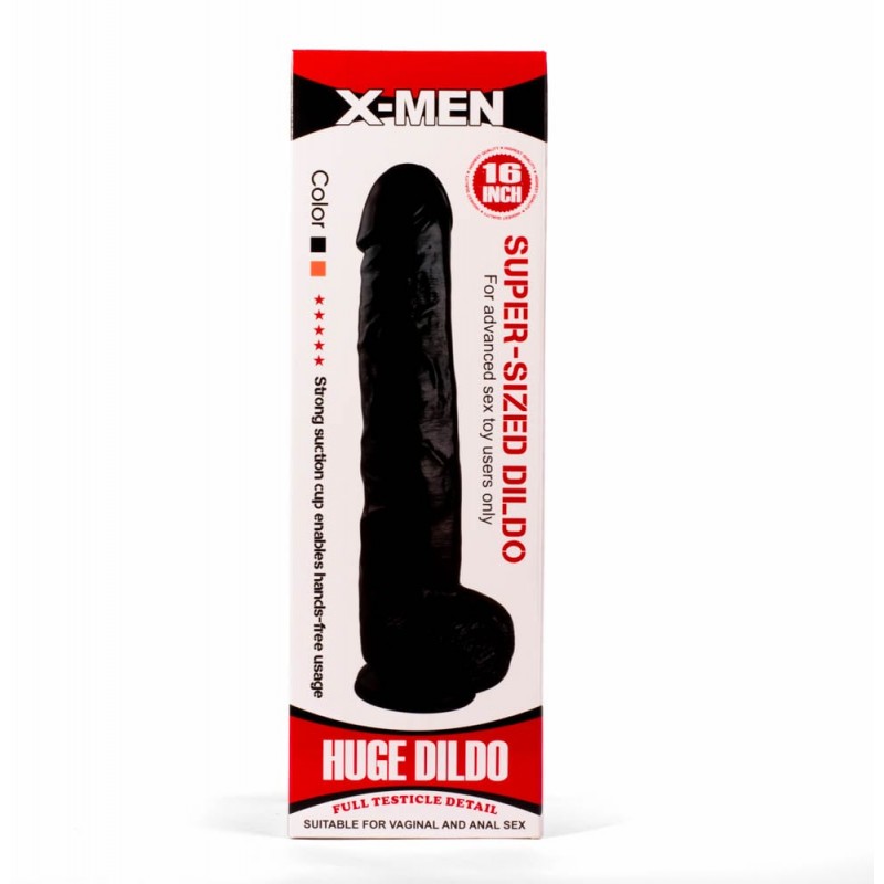 X-MEN 16" Super-Sized Dildo Black XMEN000089 / 7198