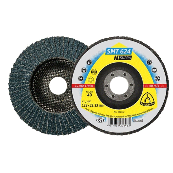 Klingspor lamelasti brusni disk 125 x 22,23 mm P120 SMT 624 Supra