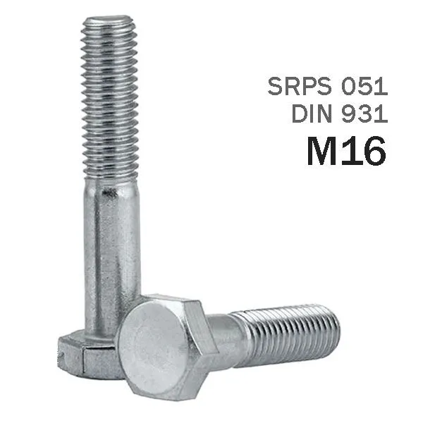 VIJAK SRPS 051 M16 (DIN 931)
