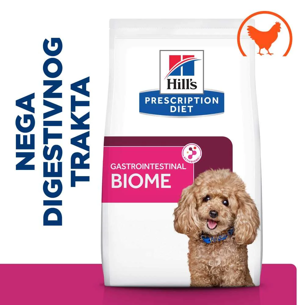 Hill's Prescription Diet dog veterinarska dijeta Gastrointestinal Biome MINI 1kg